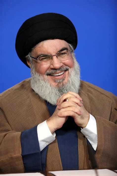 Sayyed Hassan Nasrallah Smiling Editorial Photography Image Of Nose