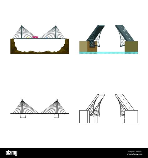 Isolated Object Of Connection And Design Symbol Set Of Connection And Side Vector Icon For