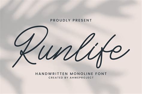 Runlife Handwritten Monoline Font By Ahweproject On Dribbble