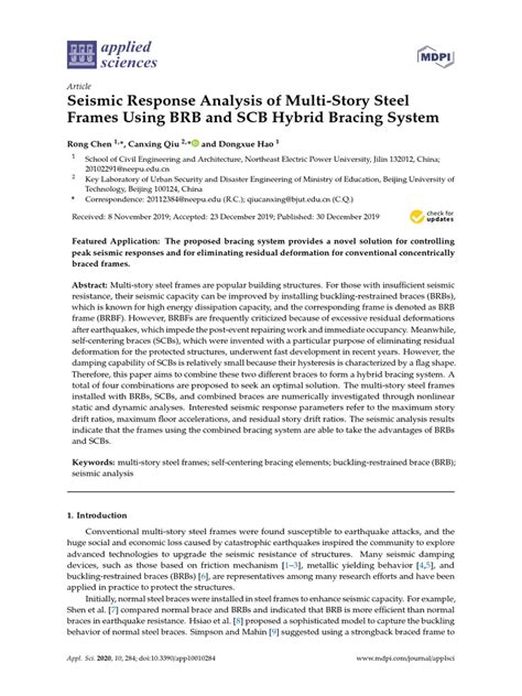 Seismic Response Analysis Of Multi Story Steel Frames Using Brb And Scb Hybrid Bracing System