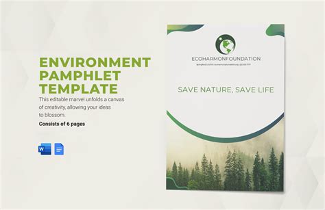 Editable Environment Templates In Word To Download