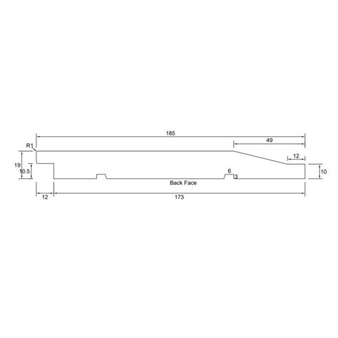 X Fj H Primed Design Pine Col Chamfer Design Pine Colonial Chamfer Board Design