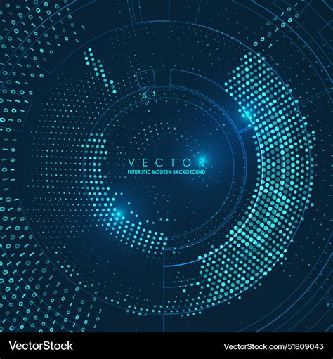 Abstract Big Data Visualization Royalty Free Vector Image