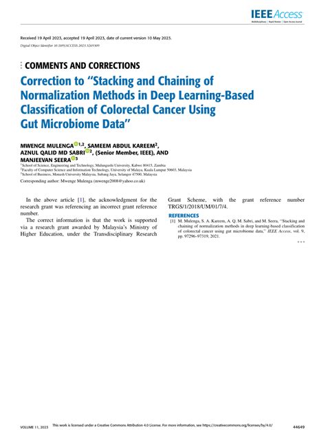 Pdf Correction To Stacking And Chaining Of Normalization Methods In