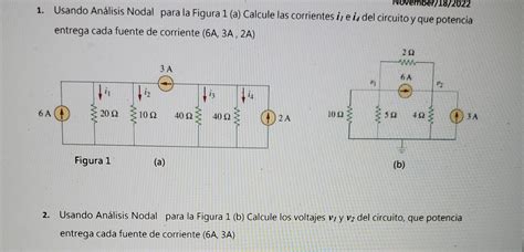 Solved Using Nodal Analysis For Figure A Calculate Chegg