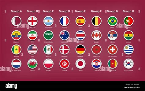 World Cup 2022 Team Flags
