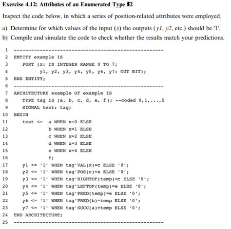 exercise 4 12 attributes of an enumerated type 52
