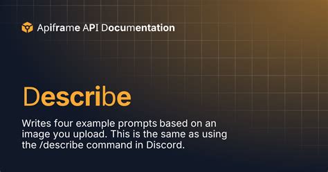 Describe Apiframe Api Documentation