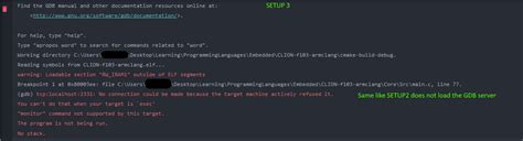 Unable To Debug With Embedded Gdb Server In Clion Ides Support Intellij Platform Jetbrains