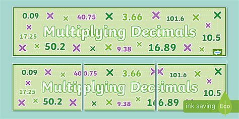👉 Multiplying Decimals Display Banner Ks2 Maths Twinkl