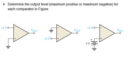 Solved Determine The Output Level Maximum Positive Or