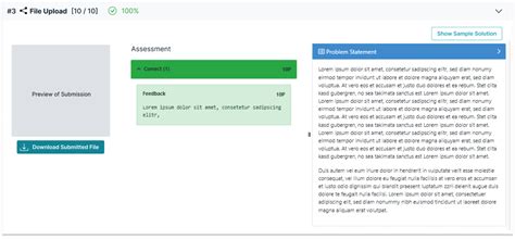 `exam mode` usability and readability of exercise results and