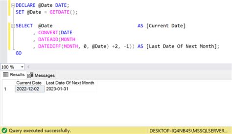Last Date Of Previous Month Sql Server Portal