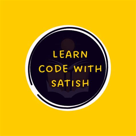 Learn Code With Satish Youtube