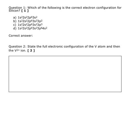 Solved Question 1 Which Of The Following Is The Correct