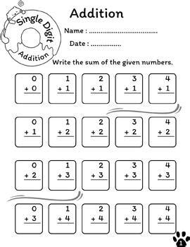 Single Digit Addition By Benjawan Pakeesun TPT