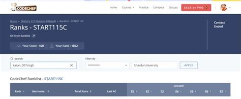 I Achieved 1862 Rank On Codechef Staters 115c Karan Singh Posted On
