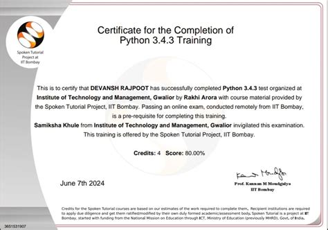 Python Coding Iitbombay Softwaredevelopment Devansh Rajpoot