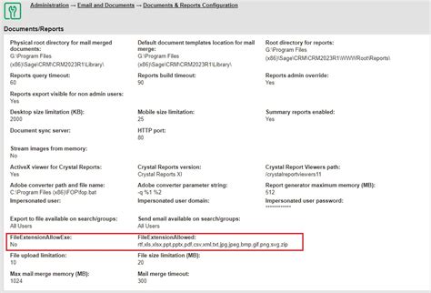 Allow File Name Extensions For Upload In Sage Crm 2023 R1 Sage Crm Tips Tricks And Components
