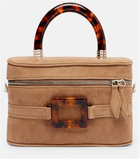 Vanity Mini Suede Tote Bag In Beige Roger Vivier Mytheresa