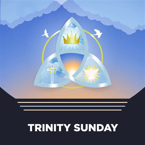 Trinity Sunday Greeting Observed On The First Sunday After Pentecost