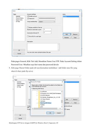 Membangun Ftp Server Dengan Xampp 7 Di Windows PDF