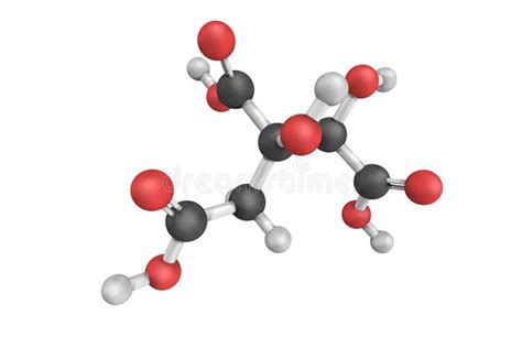 3d Structure Of Hydroxycitric Acid A Derivative Of Citric Acid Stock