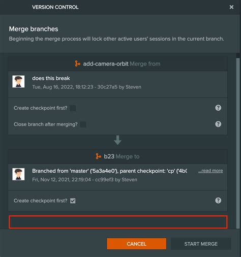 Be Able To Add A Commit Message To A Merge · Issue 913 · Playcanvas