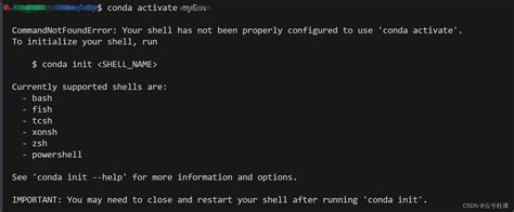 Conda激活环境失败解决办法conda 激活某个环境报错 Csdn博客