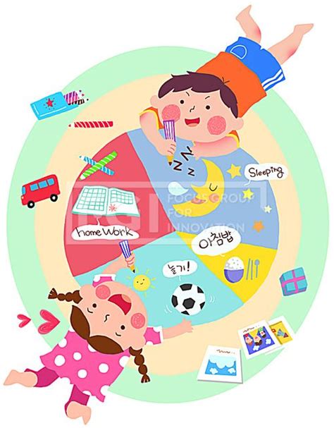 Pai077 프리진 일러스트 사람 교육 휴일 여름 Pater 일러스트 프리진 페인터 학교 초등학생 방학 방학숙제 남자어린이 여자어린이