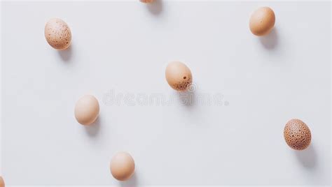 The Eggs Have Been Arranged Neatly Forming Two Orderly Rows Set Against A White Background