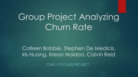 Churn Analysis Presentation Pdf