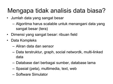 Data Mining Estimasi Prediksi Klasifikasi Klastering Dan Asosiasippt