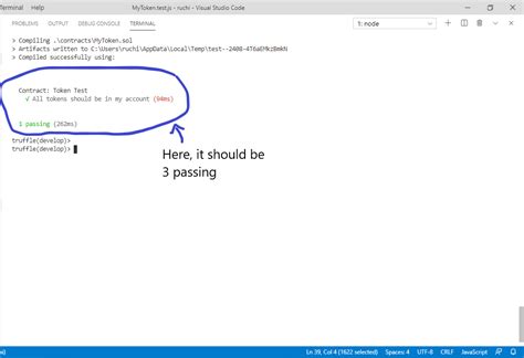 Truffle Test Is Passing Only 1 It Test Instead Of Showing All 3