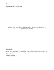 EBP SAMPLE Docx Running Head EBP TELEHEALTH Evidence Based Practice Use Of Telehealth To