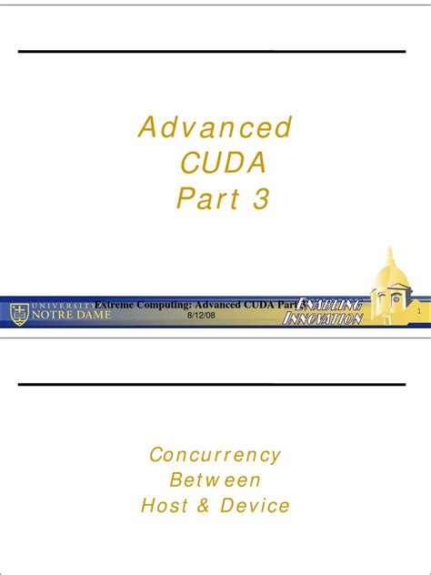 Extreme Computing Advanced Cuda Part 3 Pdf Thread Computing Parameter Computer