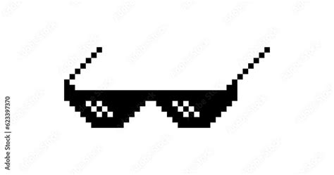 Pixel Art Glasses Cool Cartoon Glasses For Video Games Video