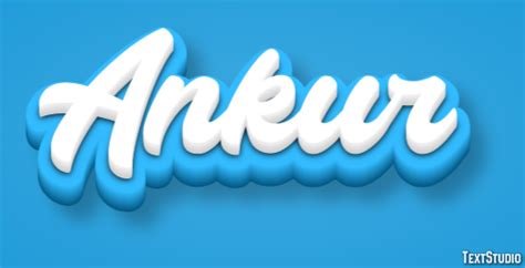 Ankur Text Effect And Logo Design Name
