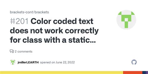 Color Coded Text Does Not Work Correctly For Class With A Static Property Followed By Other