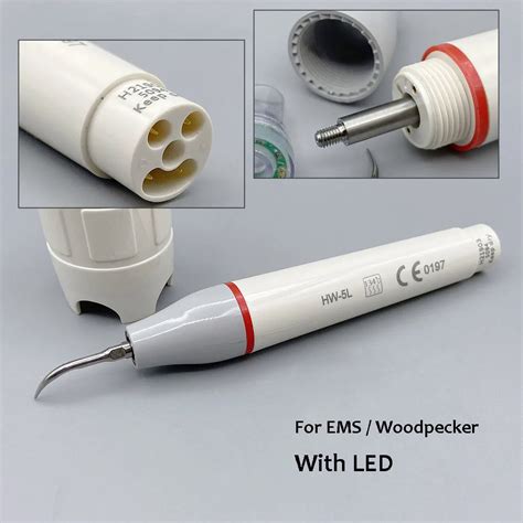 Hw 5l Dental Ultrasonic Scaler Handpiece With Led For Woodpecker Ems Detachable Piezo Scaler