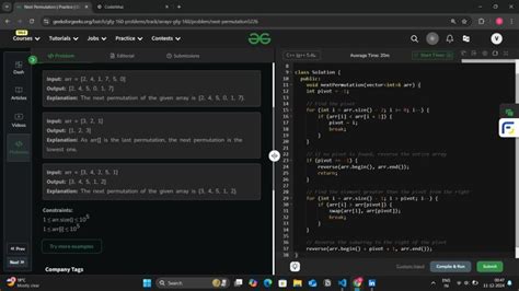 Vikrant Mishra On Linkedin Dsa Geeksforgeeks Codingjourney