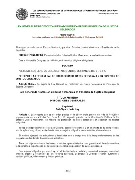Lgpdppso Descargar Gratis Pdf Privacidad De La Información Privacidad