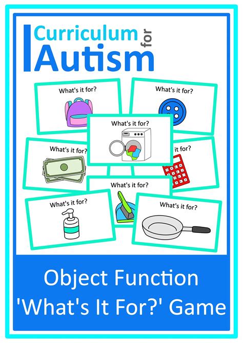 Object Function Whats If For Flash Cards Game Autism Special Education