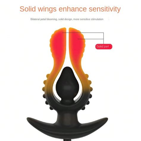 Soft Silicone Inflatable Anal Plug Black Pump Anal Beads Butt Plug Anal Dilator Massager Anus