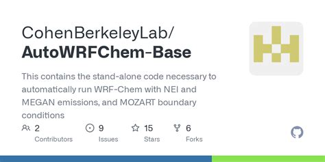 GitHub CohenBerkeleyLab AutoWRFChem Base This Contains The Stand Alone Code Necessary To