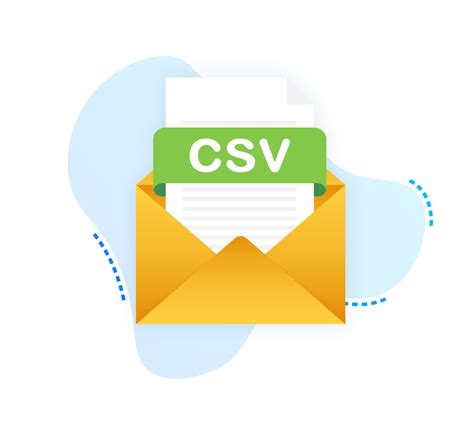 Download Csv Button On Laptop Screen Downloading Document Concept