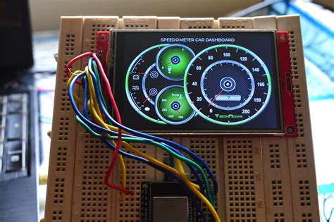 Speedometer Gauge With ESP And Inch TFT Display
