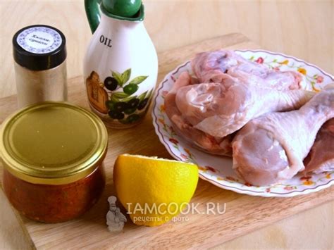 Курица запеченная с аджикой рецепт с фото