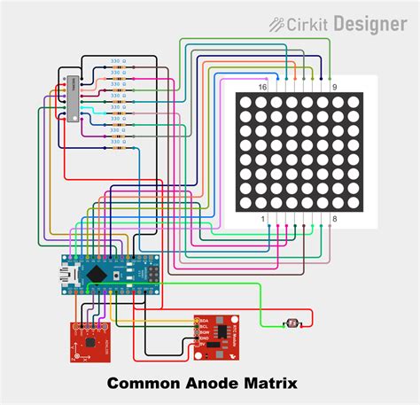 arduino buttonless led matrix clock with adxl335 sensor 4 steps