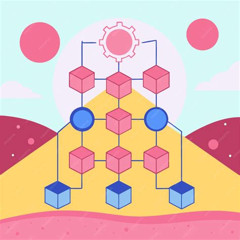 Premium Vector Technology Concept Vector Illustration Featuring Algorithm Design Elements Flat